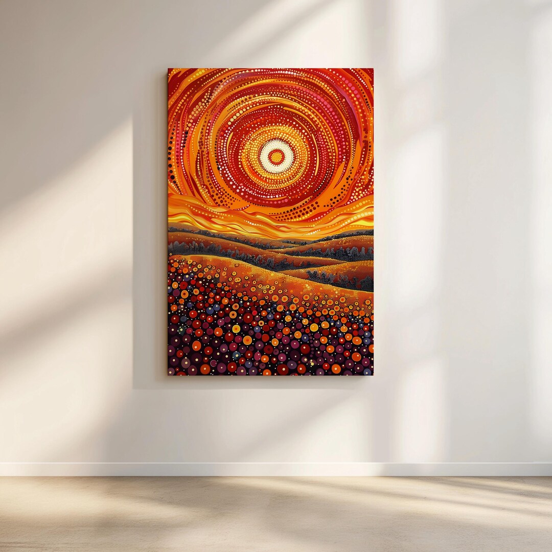 Affordable Australian Aboriginal Art Style Canvas, Contemporary ...