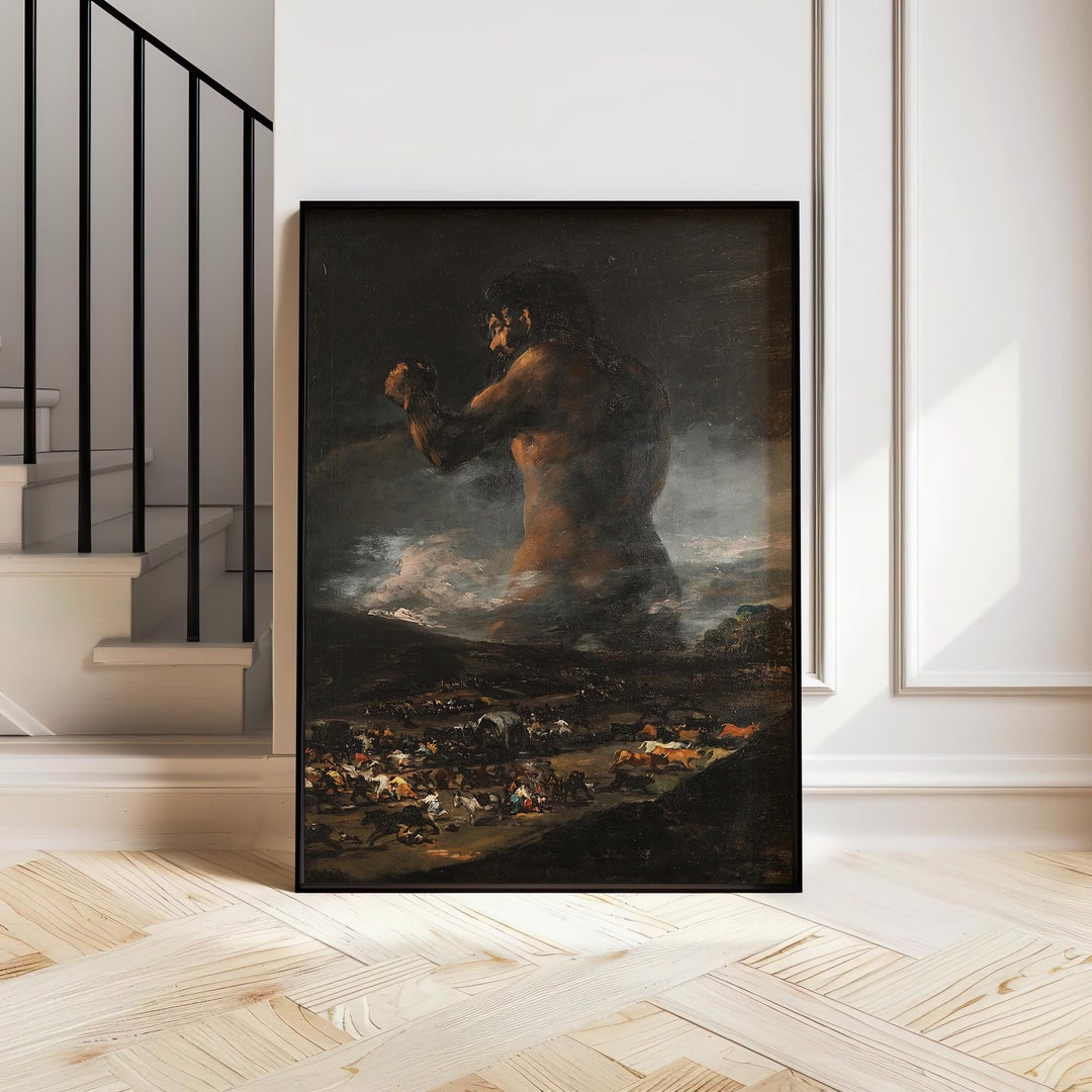 Francisco De Goya Colossus Artwork, Spanish Romanticism Poster, Famous ...