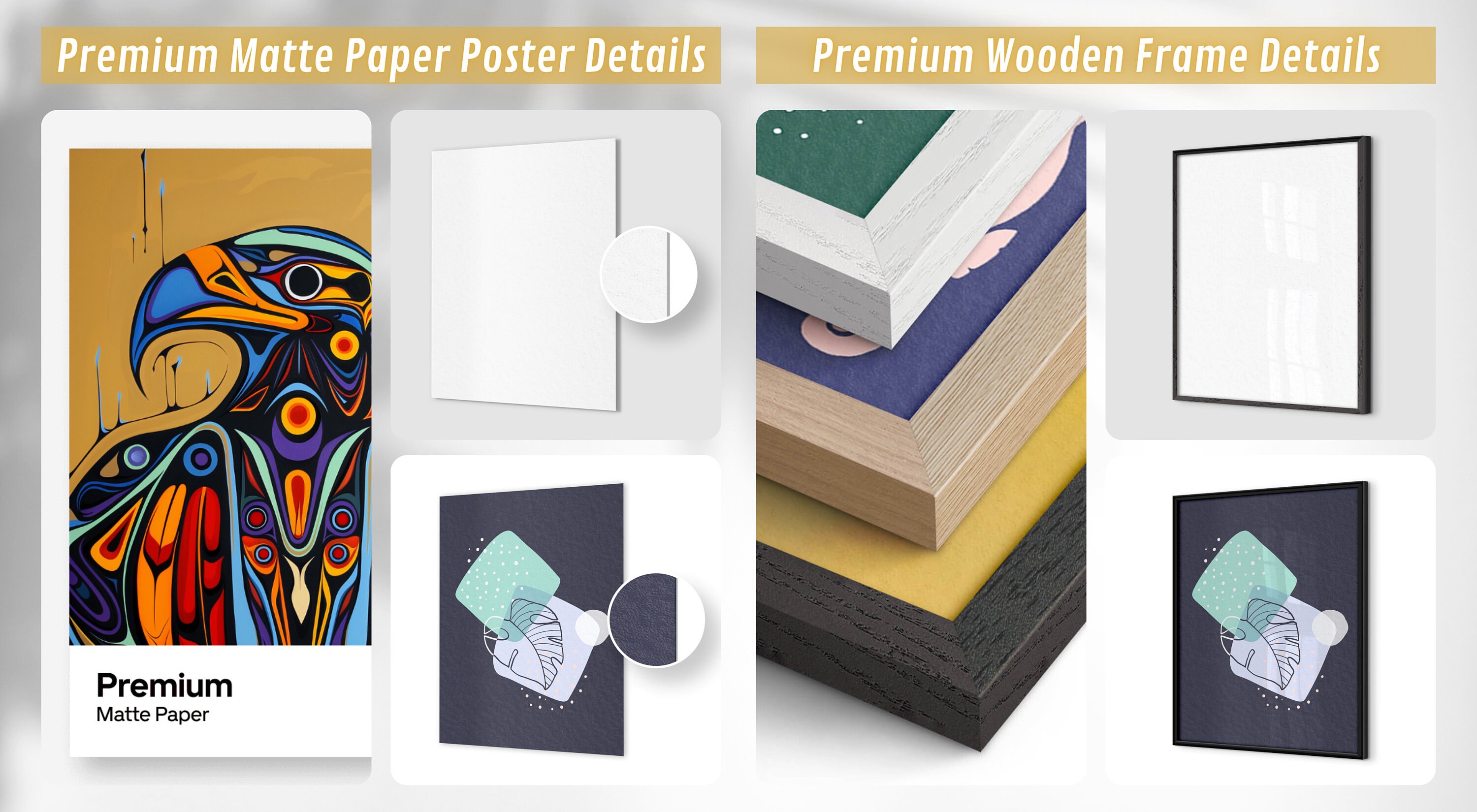 Indigenous Wall Art Vibrant Canadian Aboriginal Eagle Poster, Authentic ...