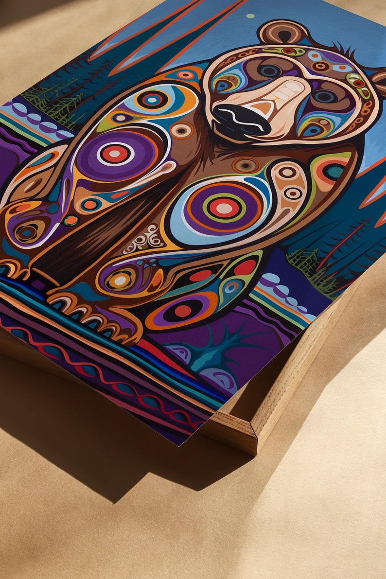 Aboriginal Canada Print Contemporary Inuit Art Painting, Native ...