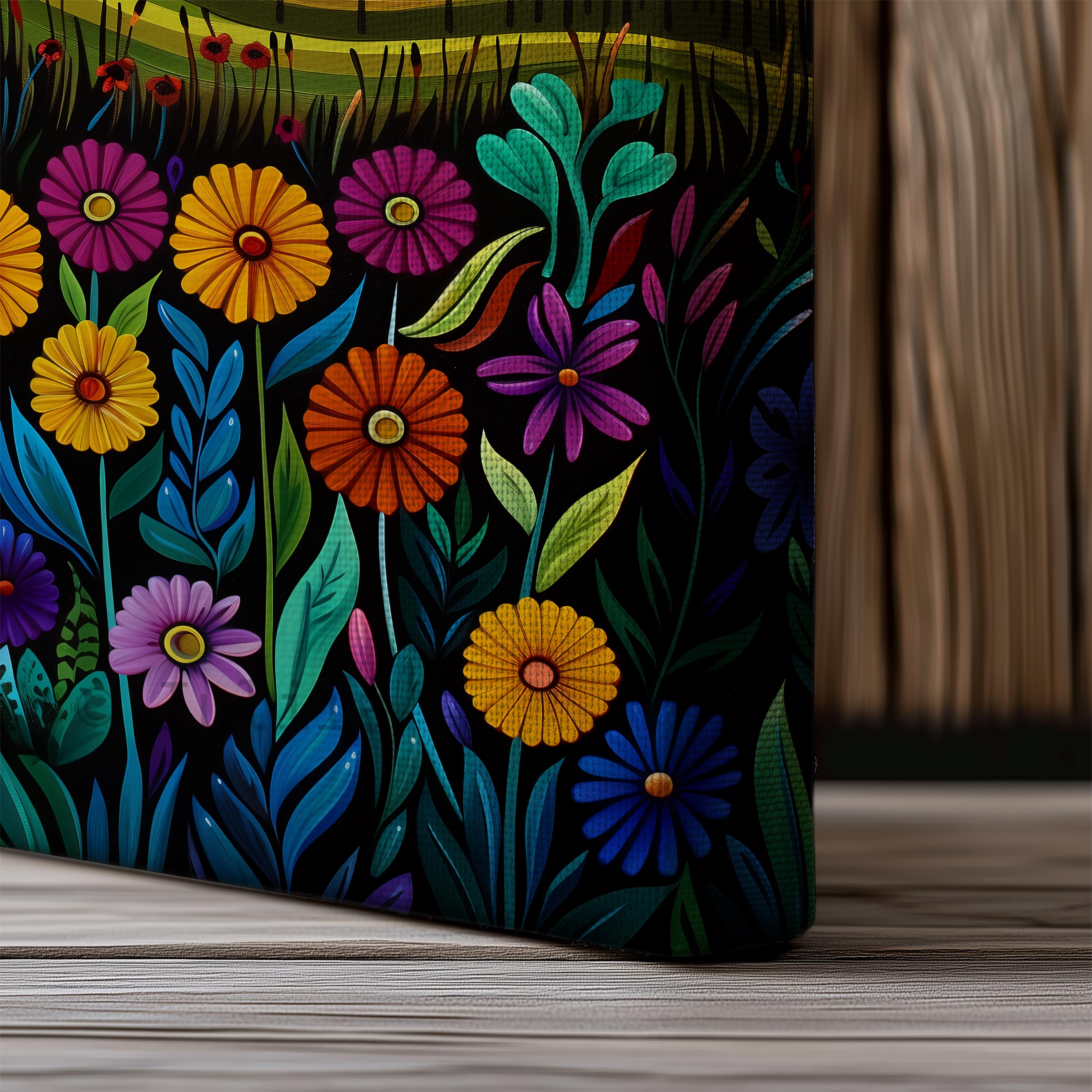 Sunset Aboriginal Canvas Inspired by Canadian Indigenous Artwork ...