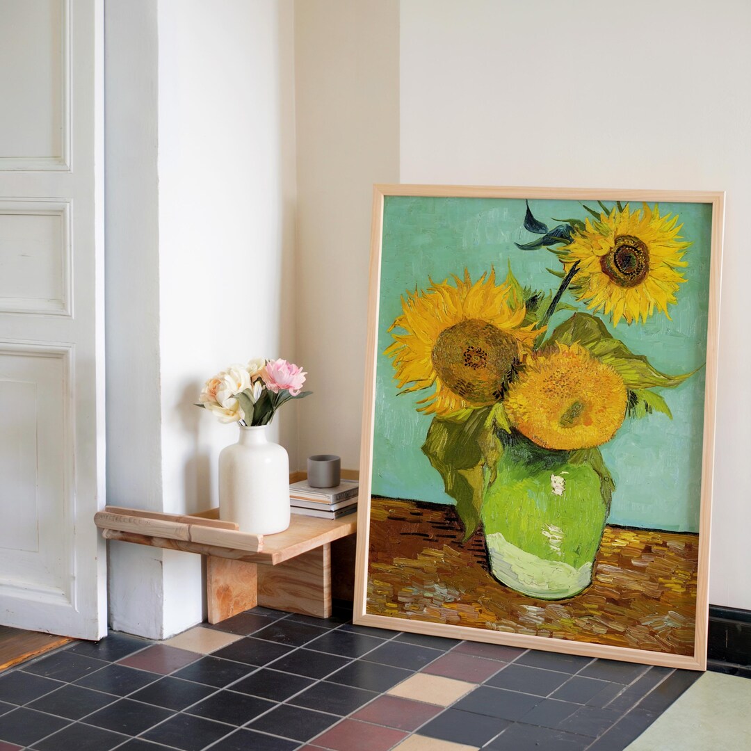 Vincent Van Gogh Sunflower Print, Timeless Impressionist Art ...