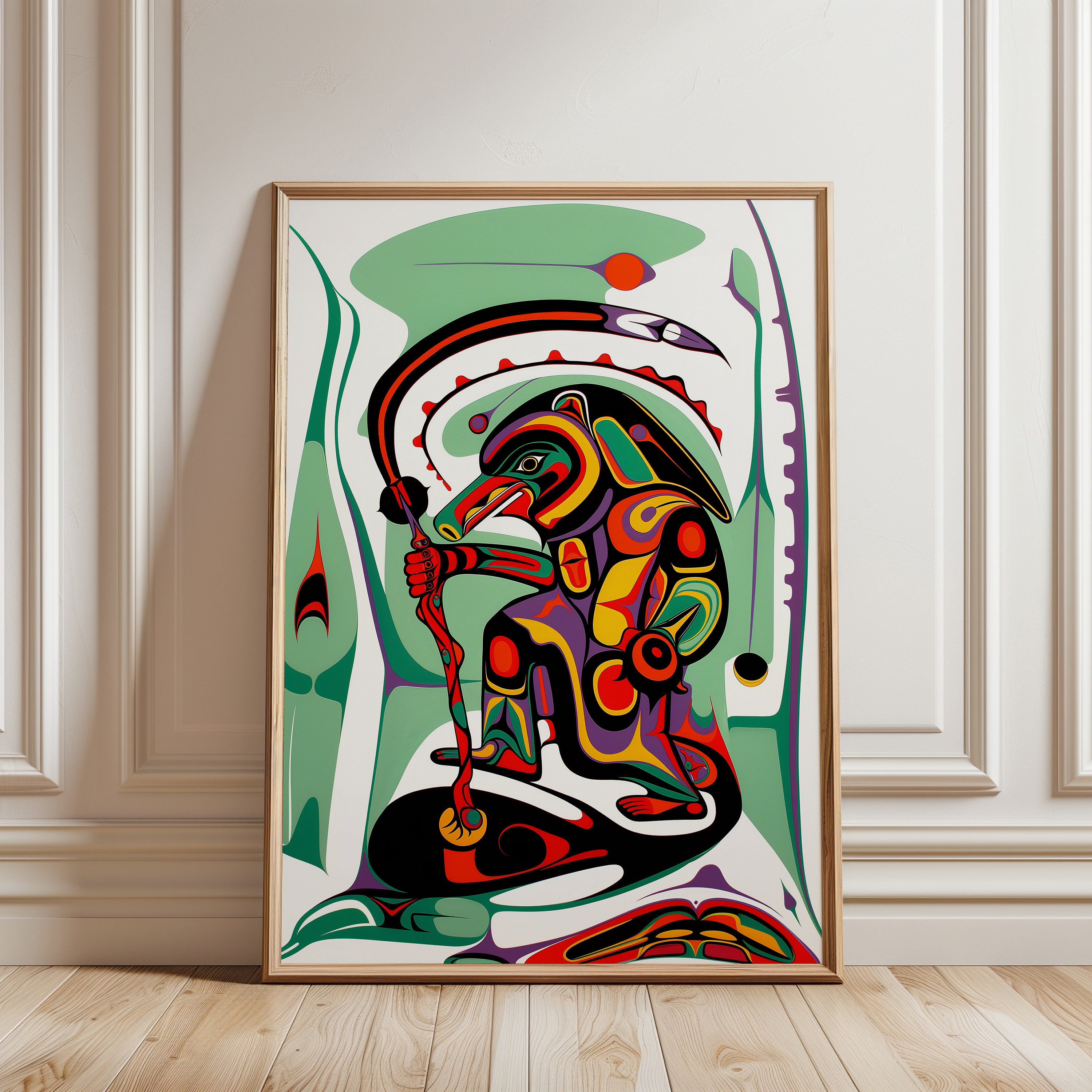 Indigenous Wall Art Canada Poster Vibrant Canadian Aboriginal Artwork ...