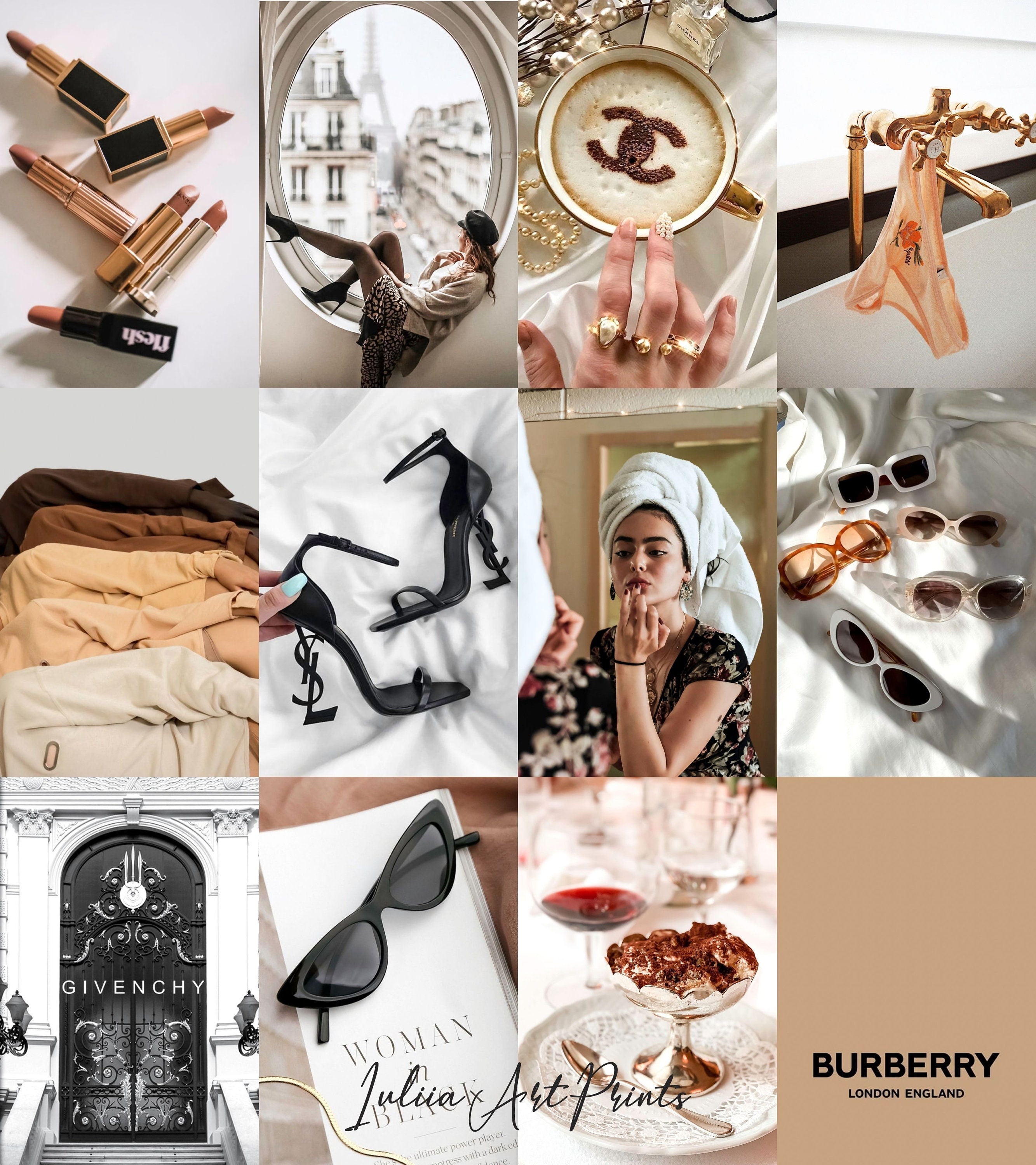 BOUJEE Wall Collage Kit Boujee Aesthetic Photo Collage Kit | Etsy