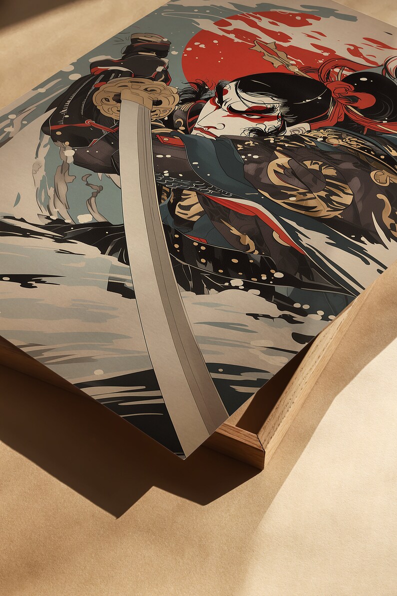 Edo Period Artwork Samurai Warrior Ronin Poster, Japanese Ukiyo-e ...