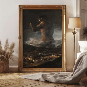 Francisco De Goya Colossus Artwork, Spanish Romanticism Poster, Famous ...