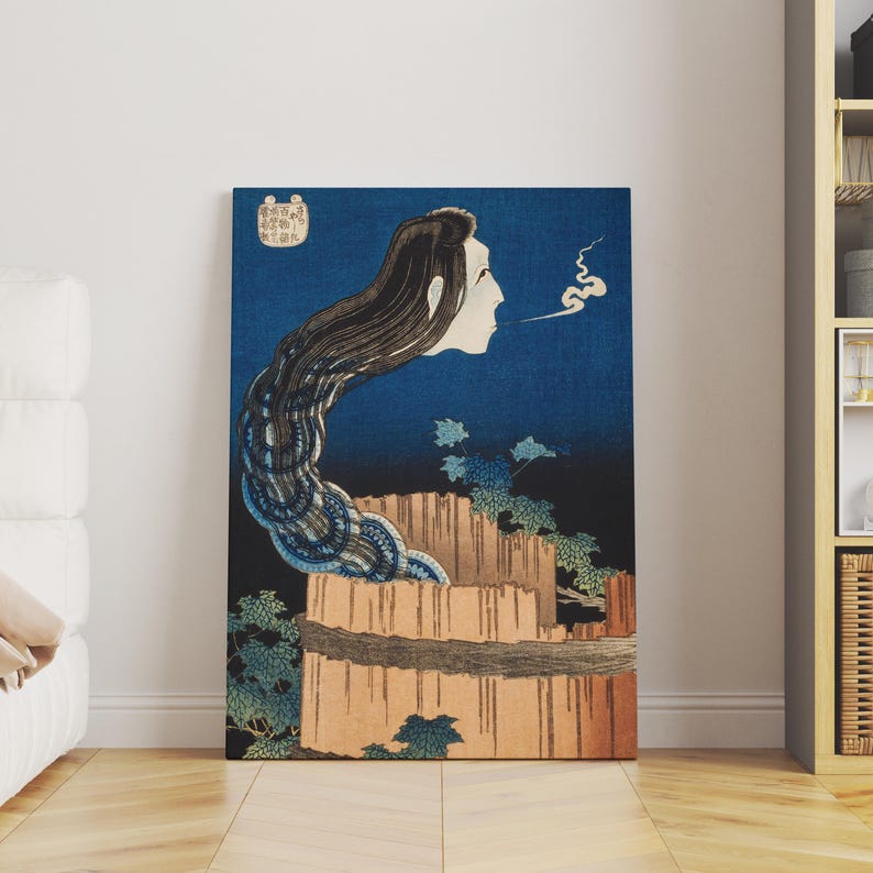 Katsushika Hokusai Artwork, the Plate Mansion Extra Large Canvas Print ...
