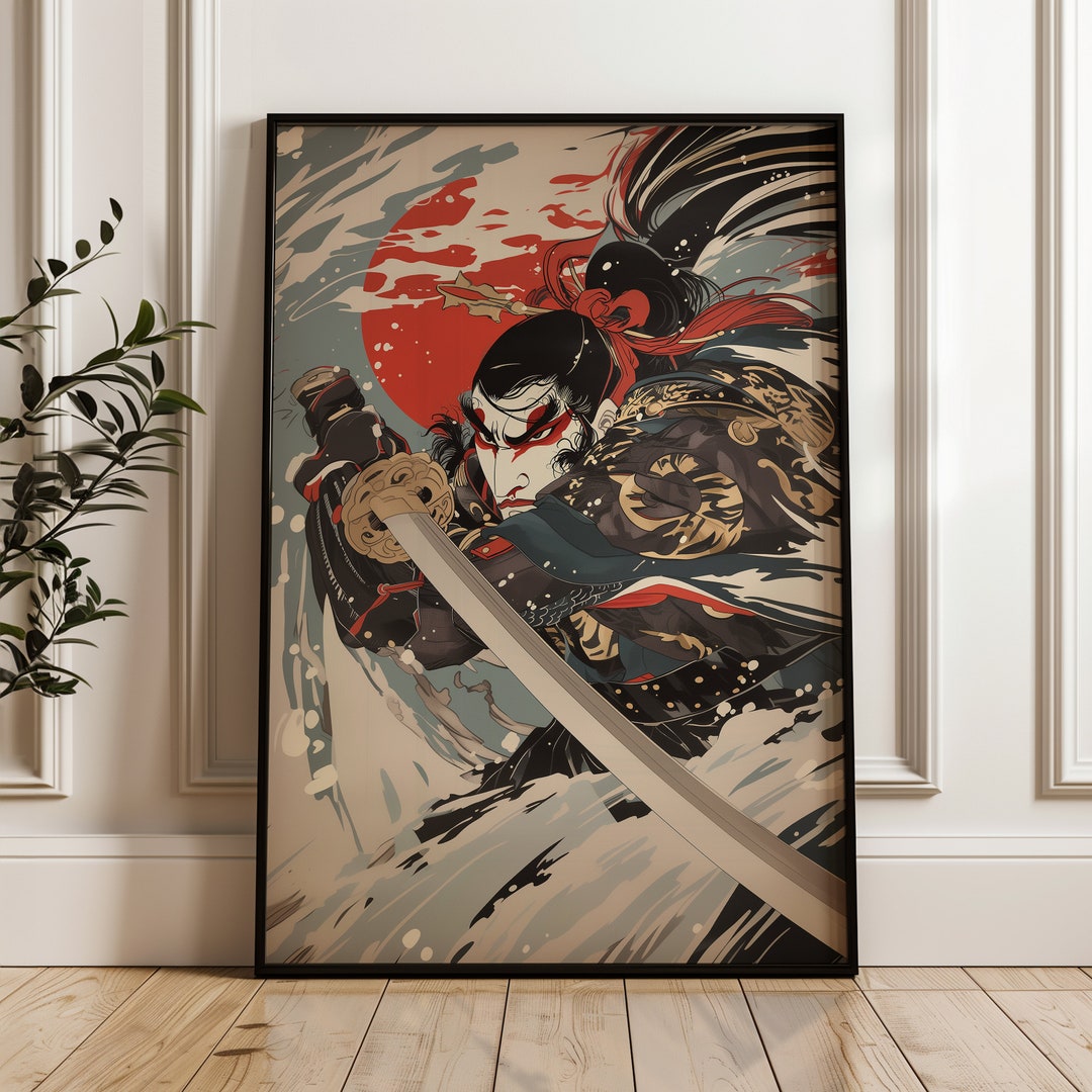 Edo Period Artwork - Samurai Warrior Ronin Poster, Japanese Ukiyo-e ...
