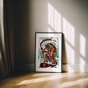 Indigenous Wall Art Canada Poster - Vibrant Canadian Aboriginal Artwork ...