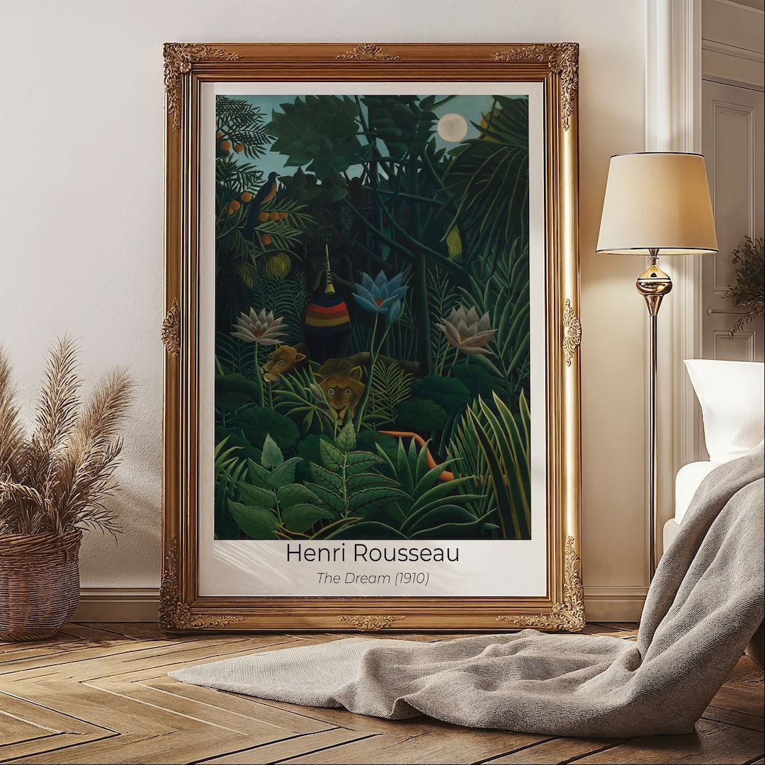 The Dream Henri Rousseau Jungle Print, Timeless Tropical Art, Gallery ...