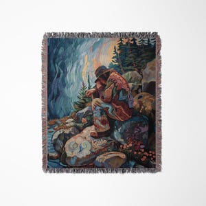 Colorful Native American Style Blanket, Woven Throw Inspired by ...