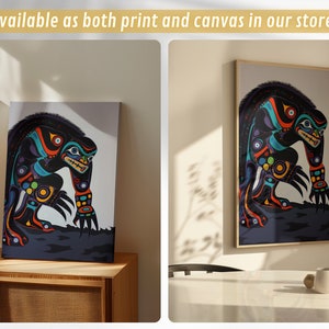 Colorful Canadian Aboriginal Artwork on Extra Large Canvas, Indigenous ...