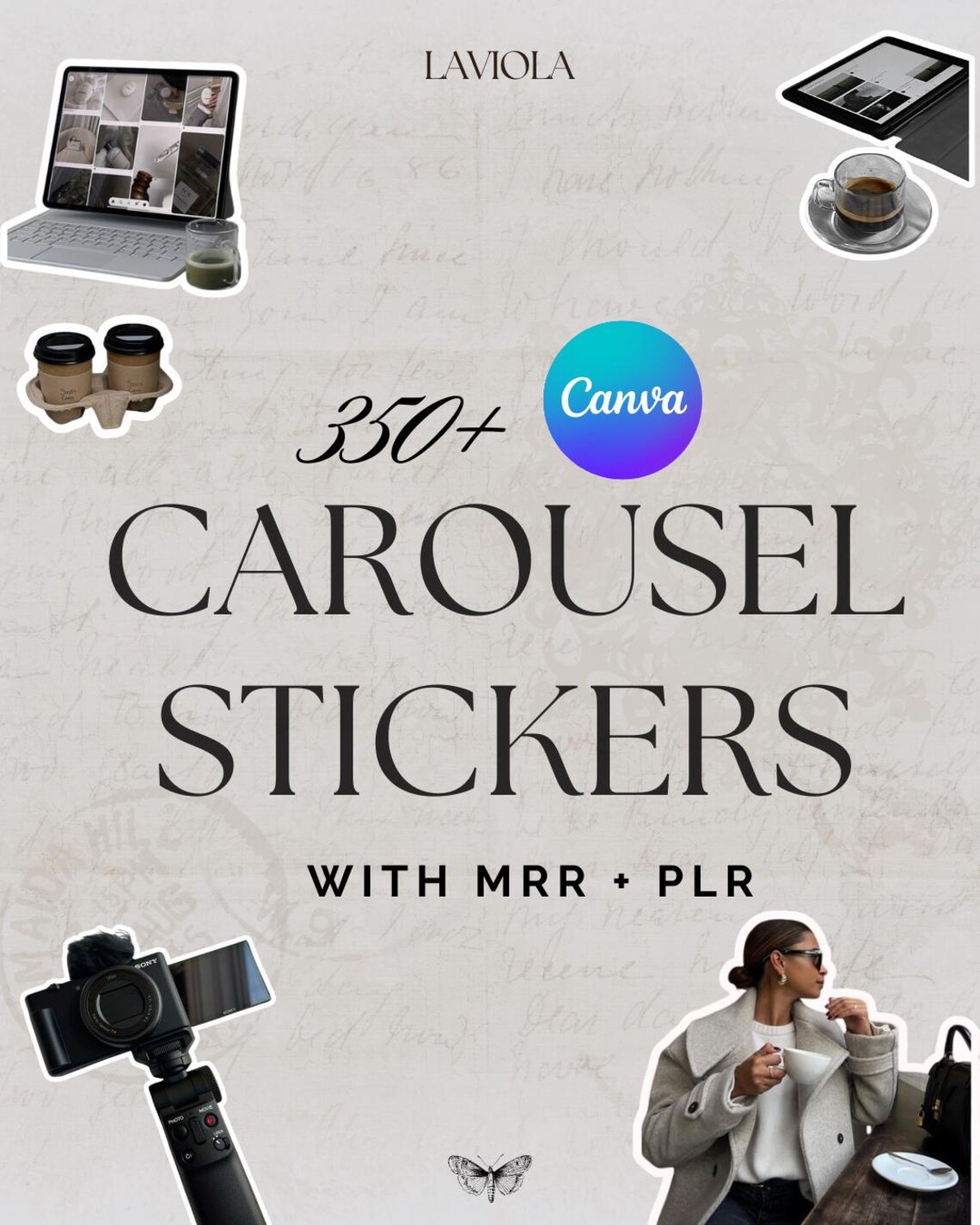 350+ Canva Instagram Carousel Stickers: MRR & PLR (digital Download) - Etsy