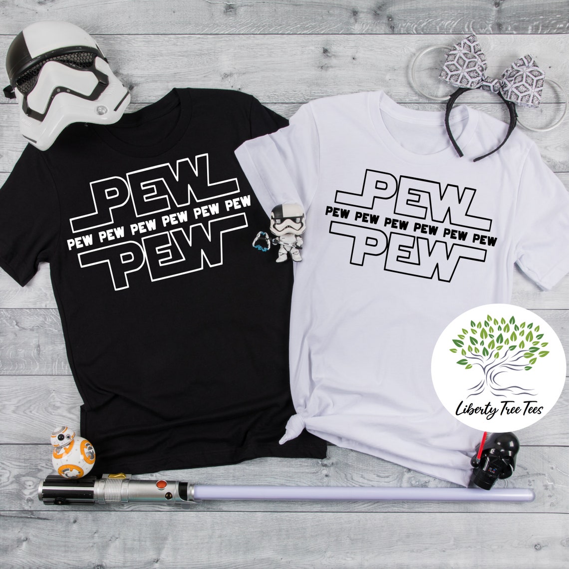 Star Wars Shirt Pew Pew Pew Shirt Disney Couples Shirt - Etsy