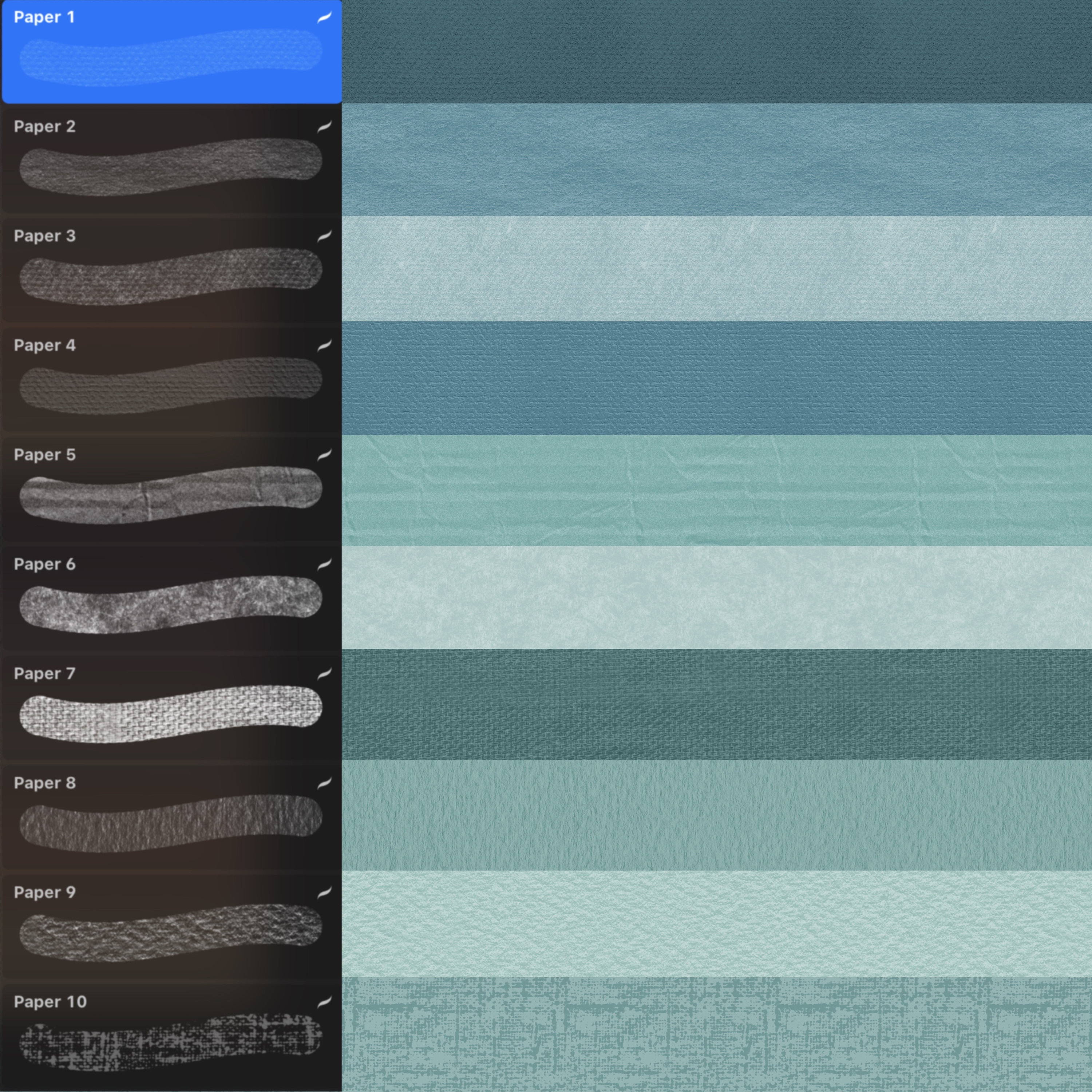 20 Procreate Paper Texture Brushes Canvas Texture Watercolour Paper ...