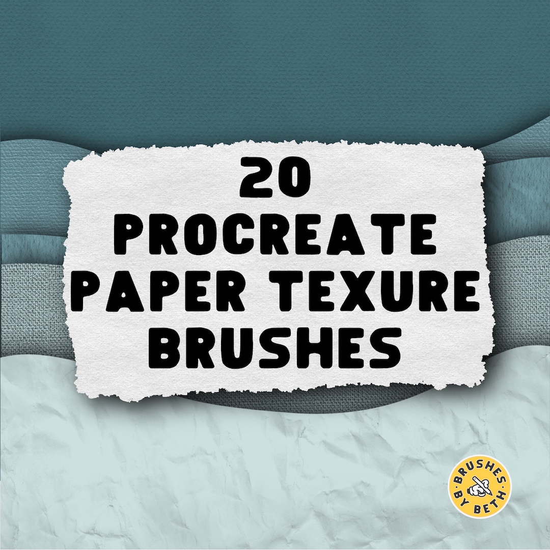 20 Procreate Paper Texture Brushes Canvas Texture Watercolour Paper ...