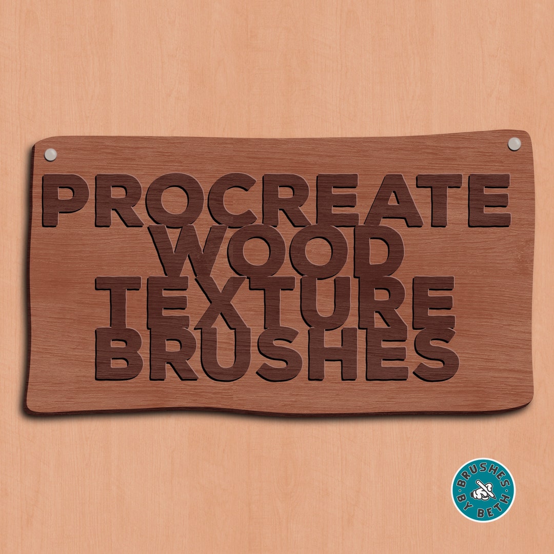 20 Procreate Wood Texture Brushes | Tree Bark Texture | Wood Grain ...
