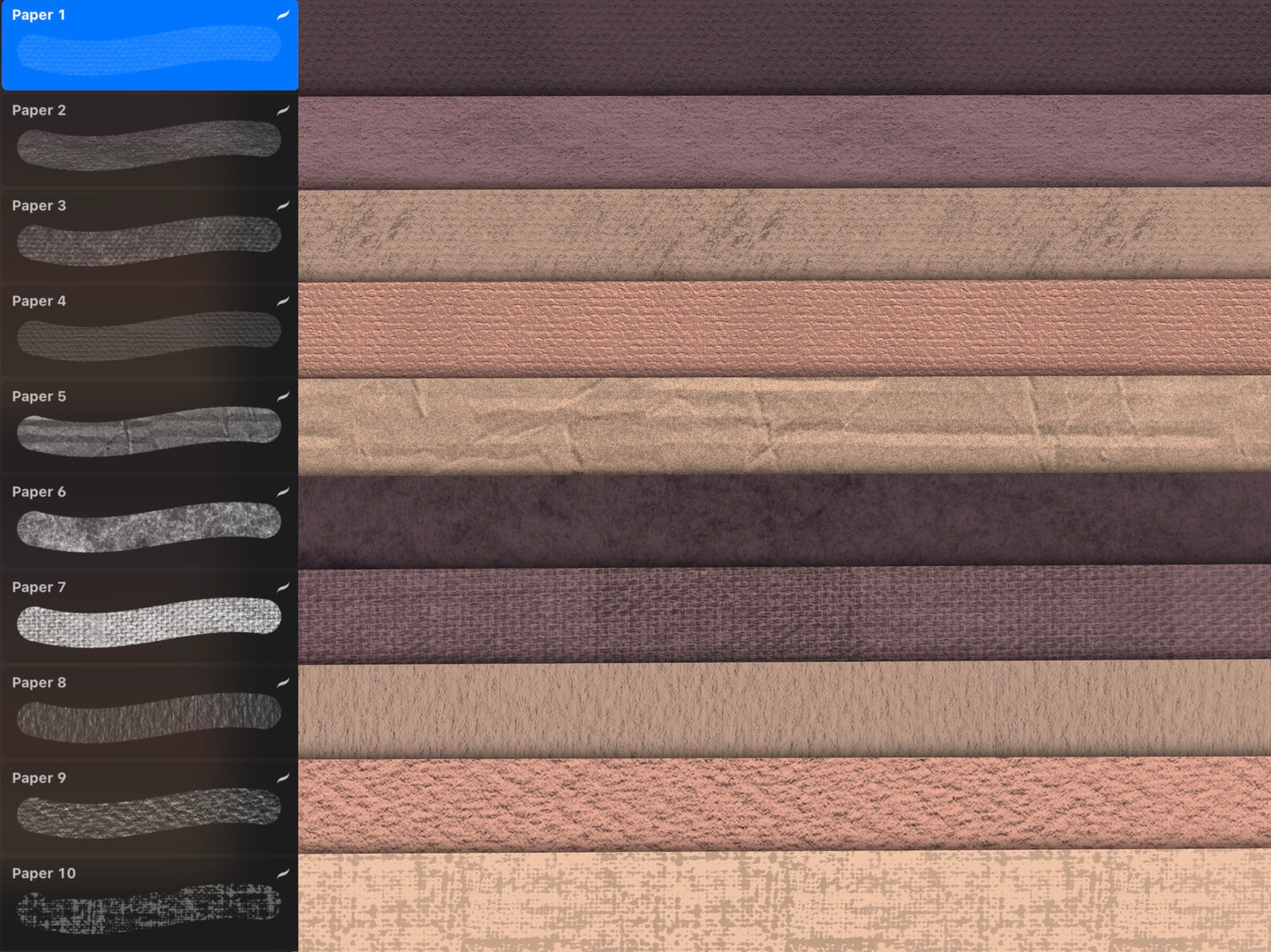 20 Procreate Paper Texture Brushes Canvas Texture Watercolour Paper ...