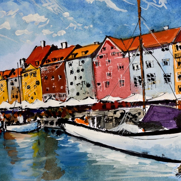 Copenhagen Painting - Etsy
