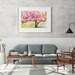Blossom Sakura Original Watercolor Painting Pink Trees Wall Decor - Etsy