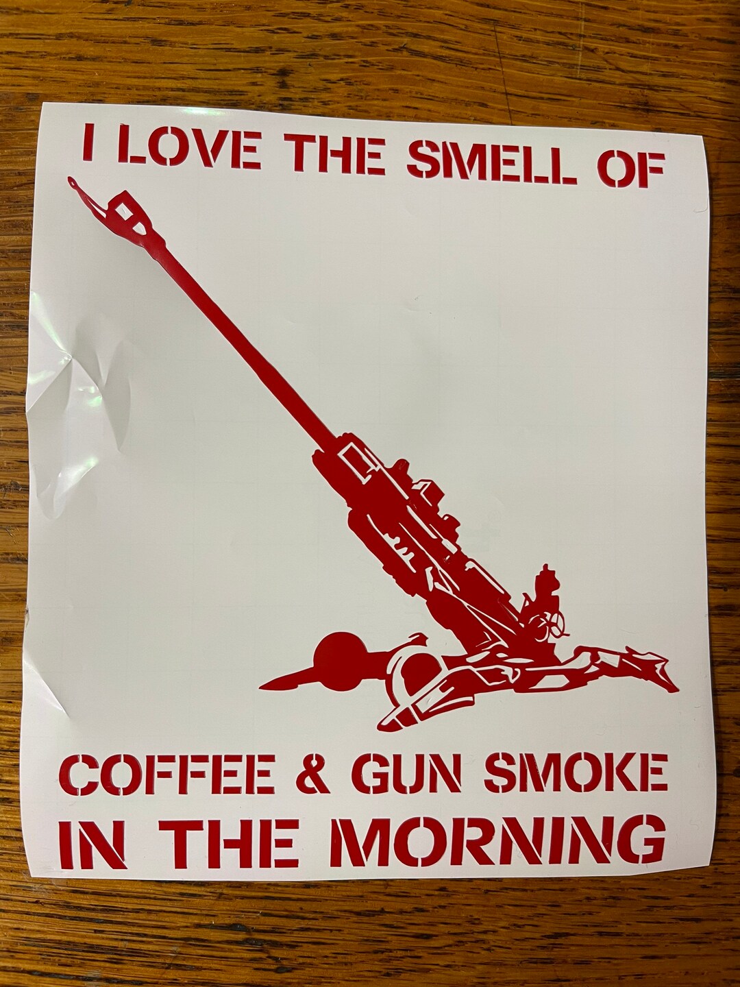 M777 Coffee & Gunsmoke in the Morning Decal - Etsy