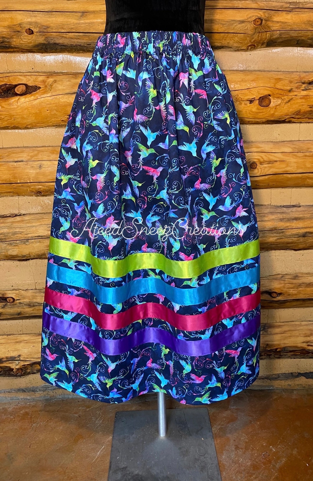 Cotton Ribbon Skirts Womens Ribbon Skirts Horse Ribbon Skirts Sunflower ...