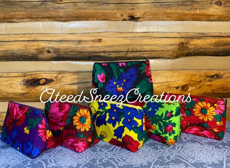 Non-metallic Navajo Scarf Cosmetic Bag | Sani Scarf | Masani Scarf ...