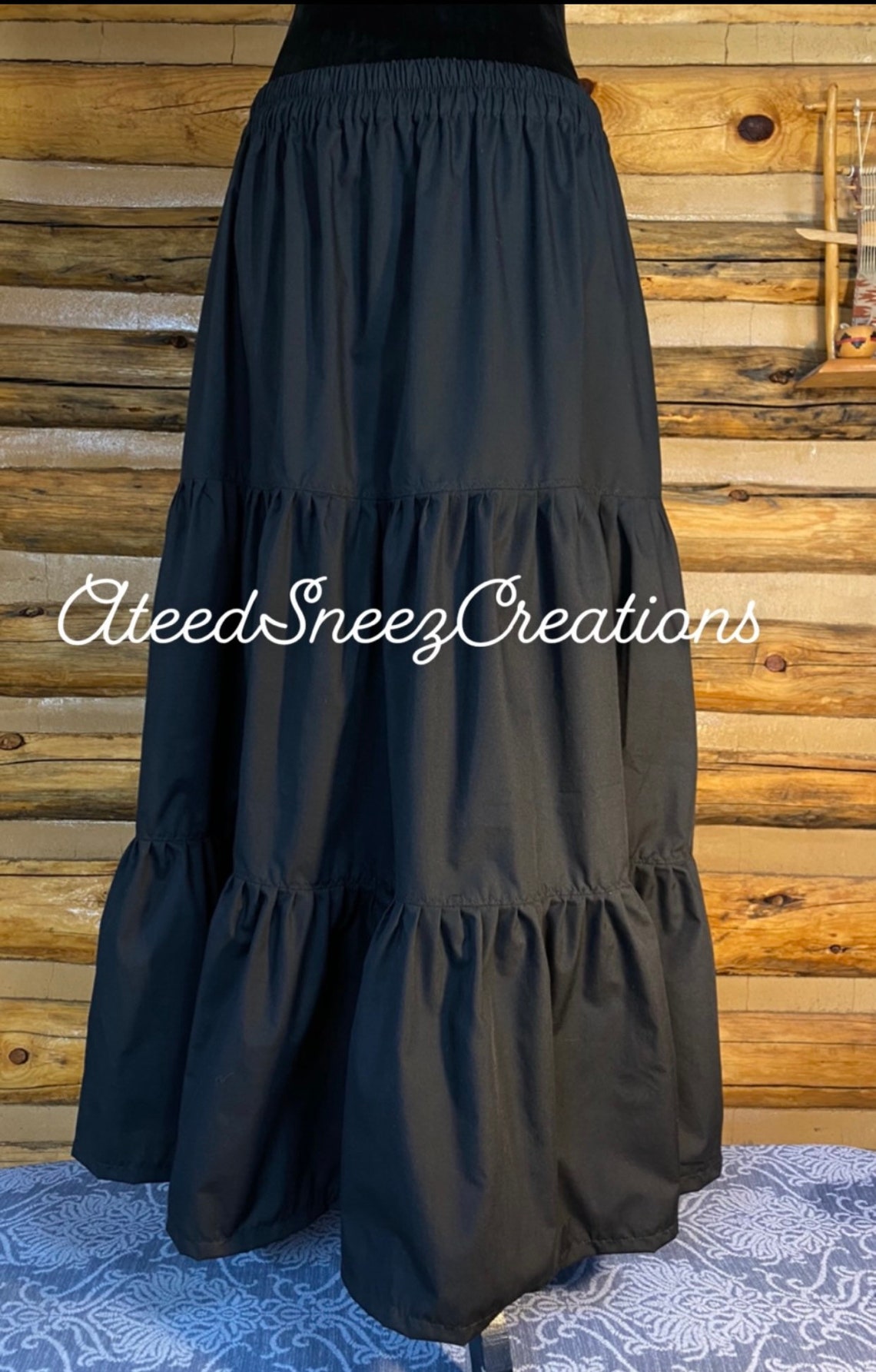 Navajo Skirt 3 Tier Cotton Skirt Navajo Style Skirt - Etsy