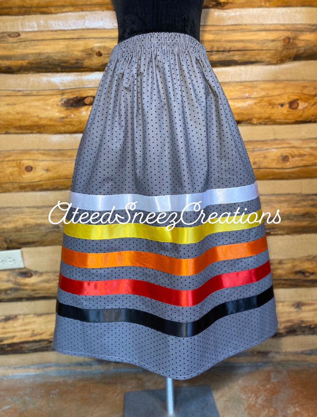 Medicine Wheel Colors Ribbon Skirt Cotton Ribbon Skirts - Etsy