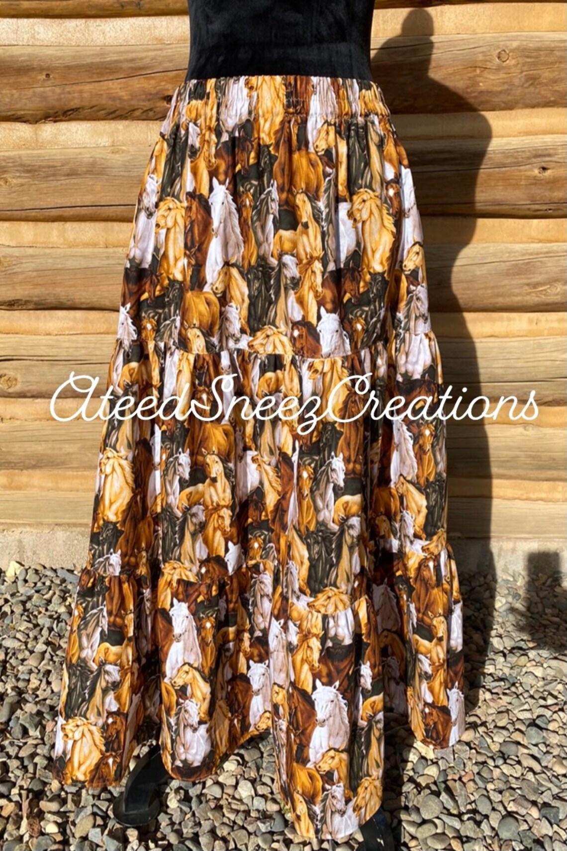 Navajo Skirt 3 Tier Cotton Skirt Navajo Style Skirt - Etsy