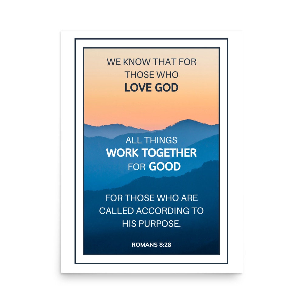 Christian Biblical Motivational Wall Art Poster - Etsy