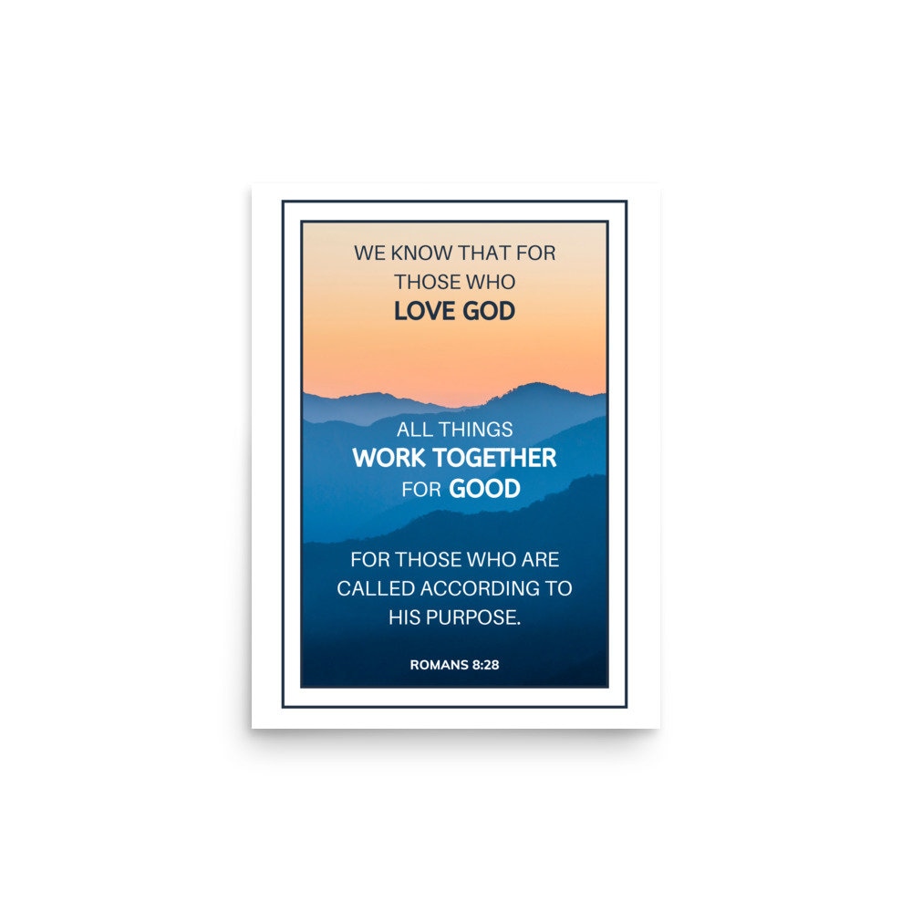 Christian Biblical Motivational Wall Art Poster - Etsy