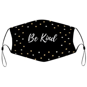 Be Kind Face Mask With Filter for Adults - Etsy