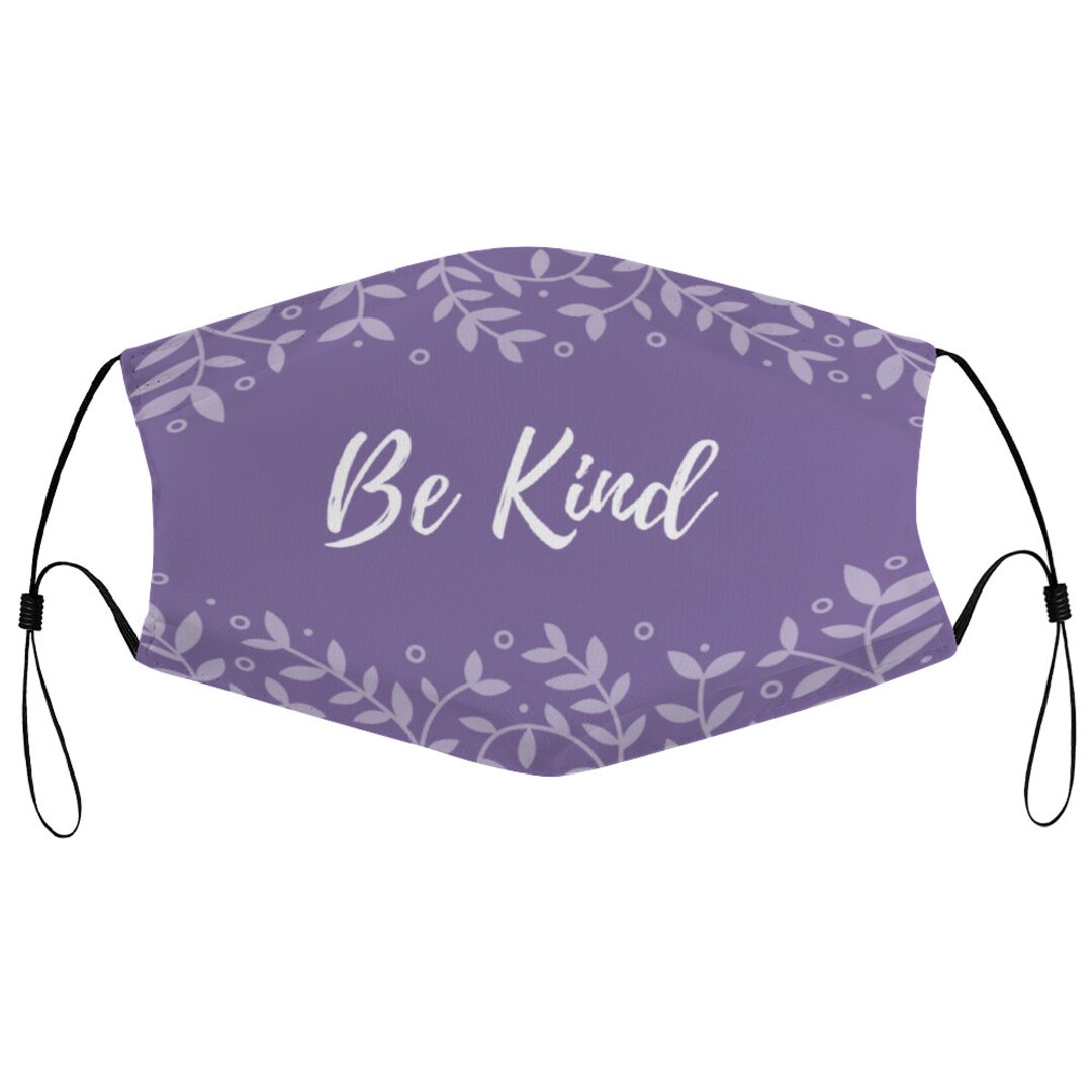 Be Kind Face Mask With Filter for Adults - Etsy