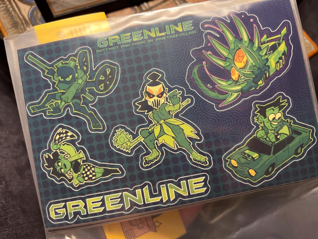 Greenline V2 Sticker Sheet - Etsy