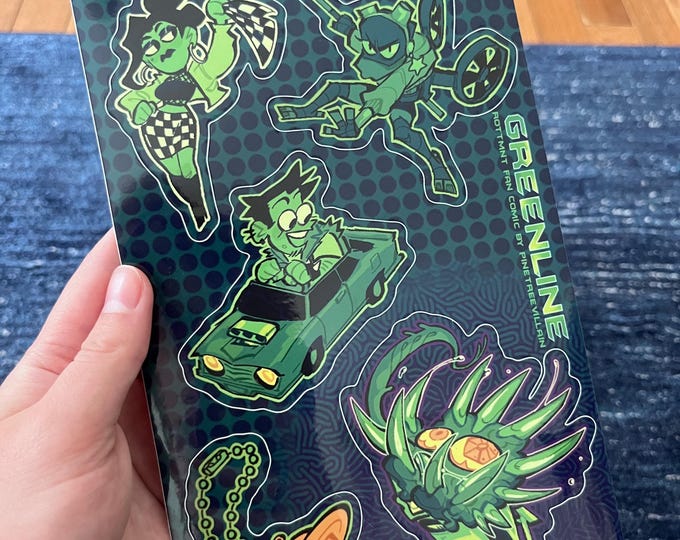 Greenline Sticker Sheet - Etsy