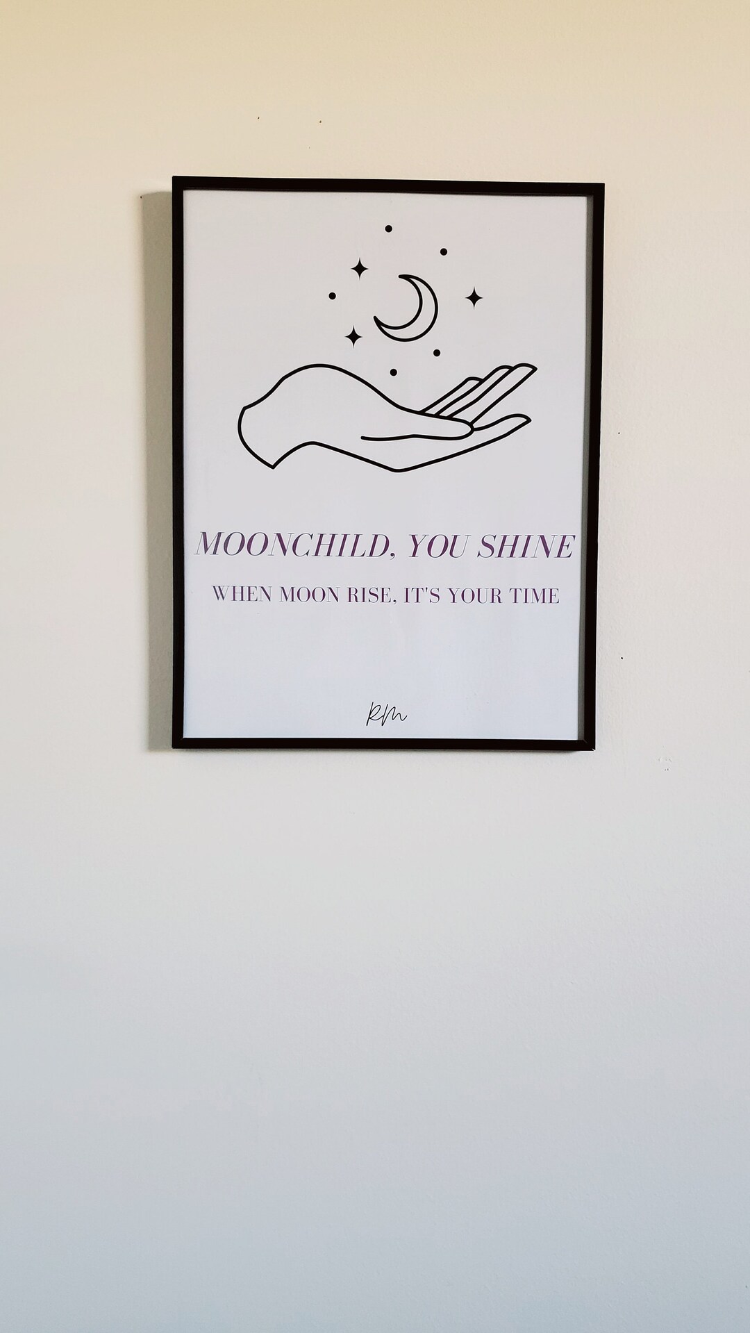 BTS RM Moonchild Lyrics Art Print 12 X 16 - Etsy
