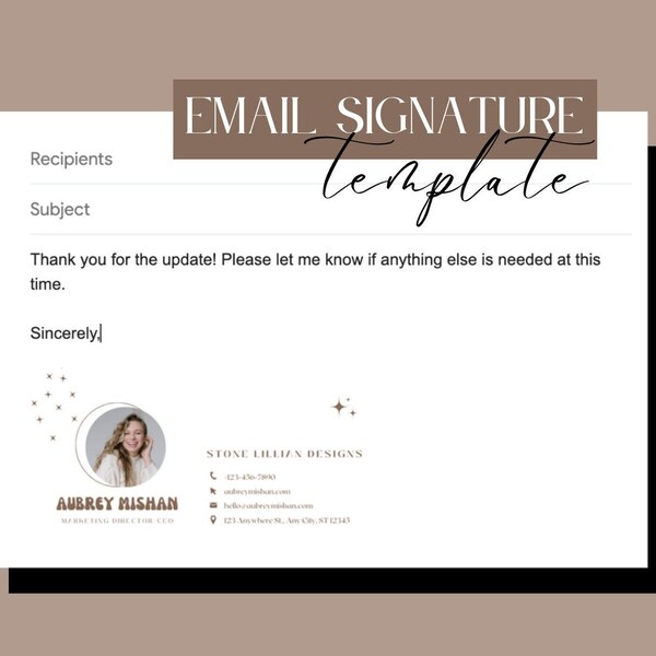 Cute Email Signature - Etsy
