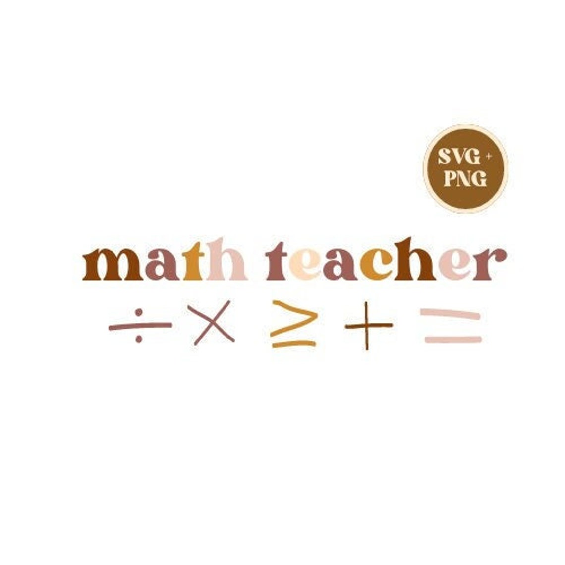 Math Teacher Equation Clipart for Cricut Svg Png Retro SVG - Etsy