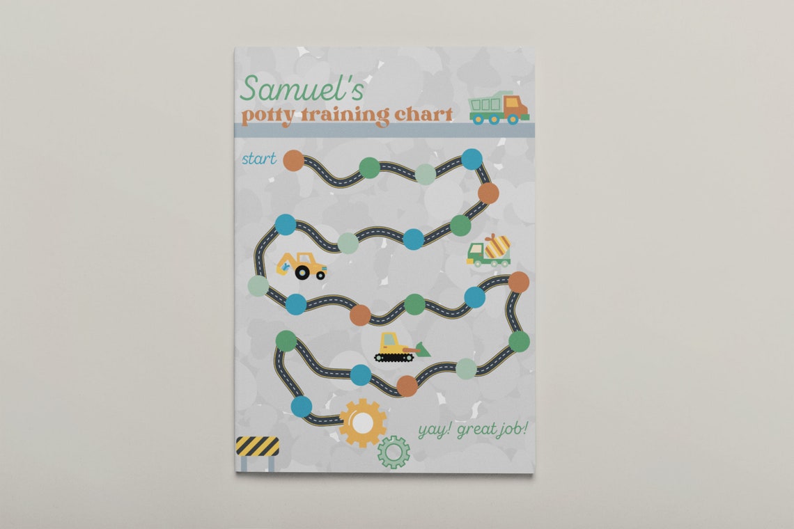 Editable Canva Potty Chart Potty Training Chart Custom - Etsy