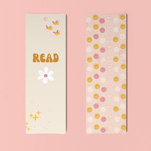 Printable Bookmarks Retro Boho Printable Bookmarks Set Bookmarks ...