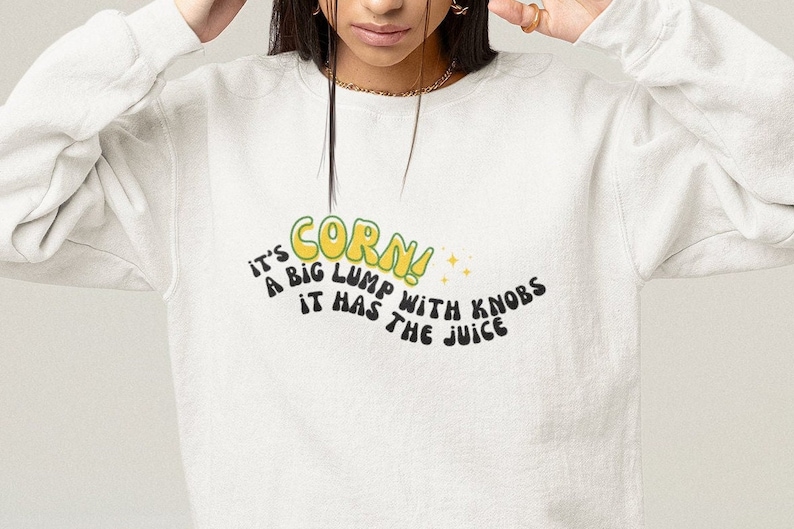 It's Corn Png Svg Digital Download A Big Lump With Knobs Retro Corn ...