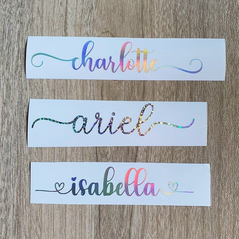 Custom Name Decal - Etsy