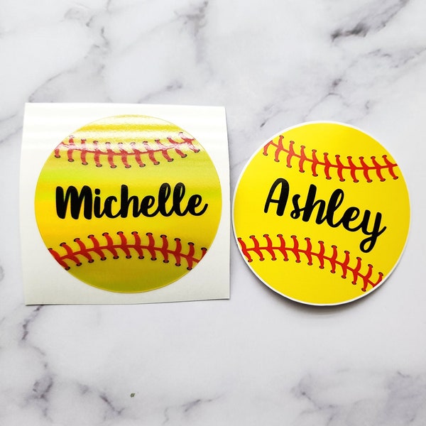 Softball Sticker - Etsy