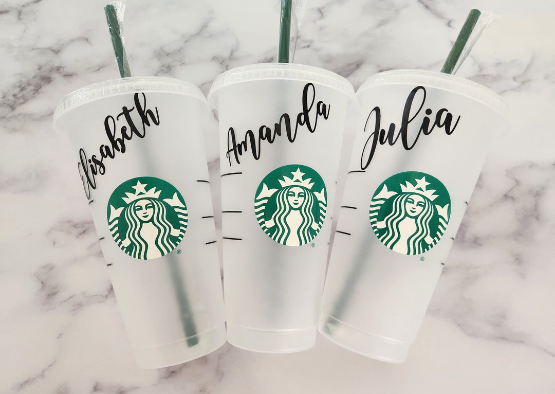 24 Oz Cursive Personalized Name Starbucks Cup, Custom Starbucks Cold ...