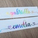 Layered Outlined Custom Name Vinyl Decal, Holographic Name Sticker for ...