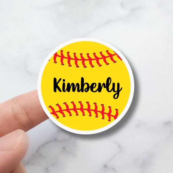 Softball Sticker - Etsy