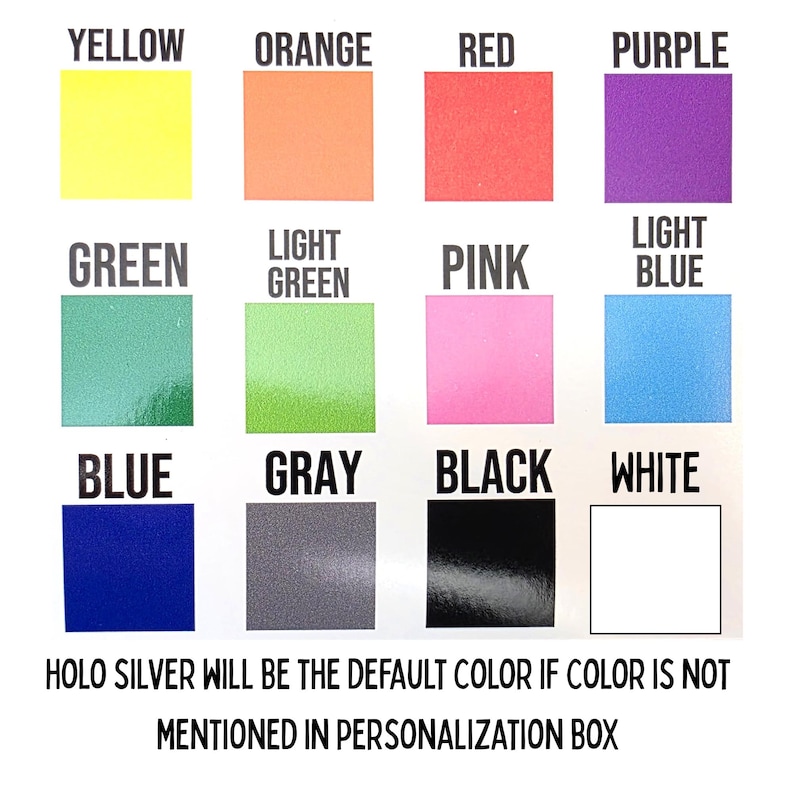 Personalized Holographic Name Decal With Heart – Custom Cursive Name ...