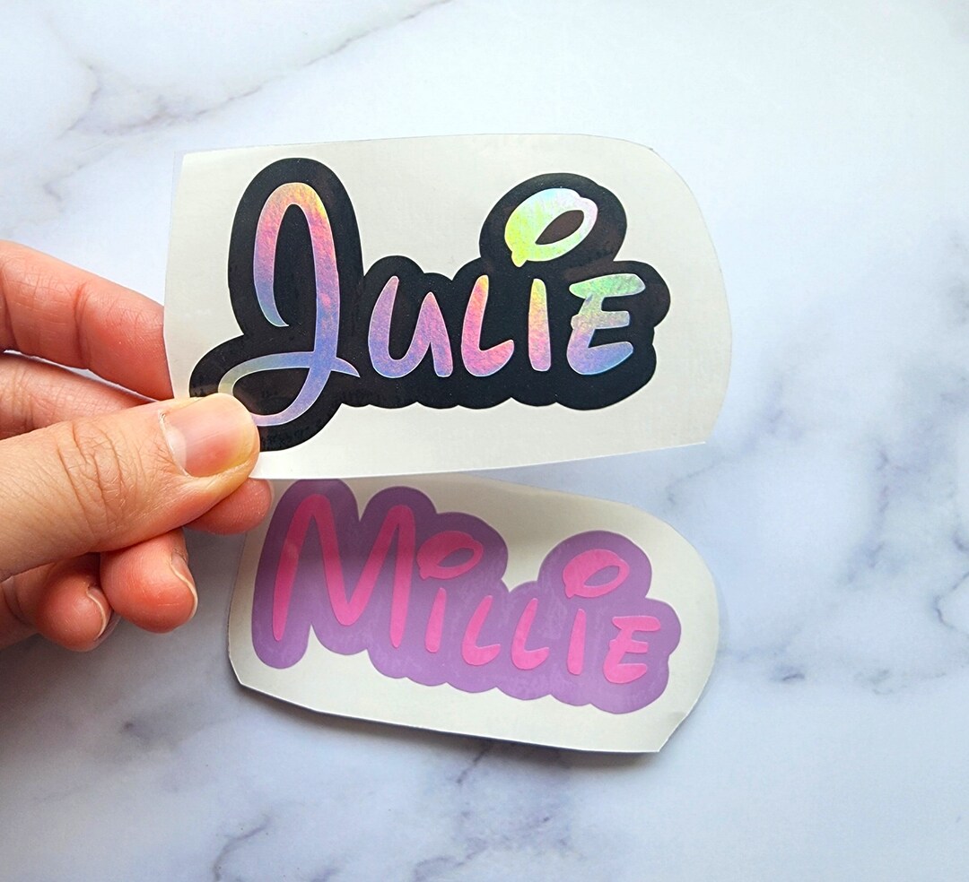 Layered Outlined Disney Font Custom Name Vinyl Decal for Kids - Etsy