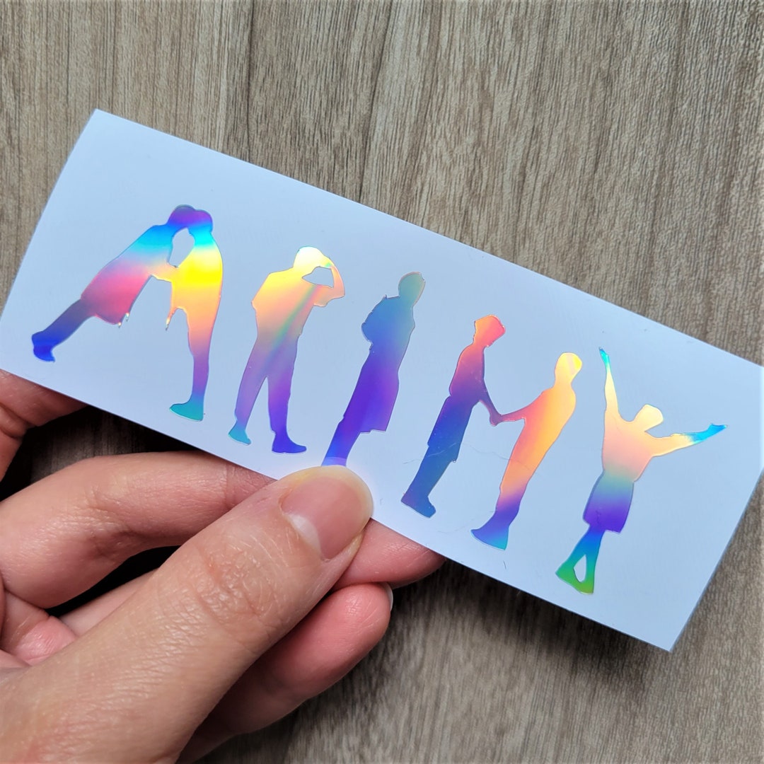 Holographic K POP Vinyl Decal Sticker for Car Widow, Bumper, Cup ...